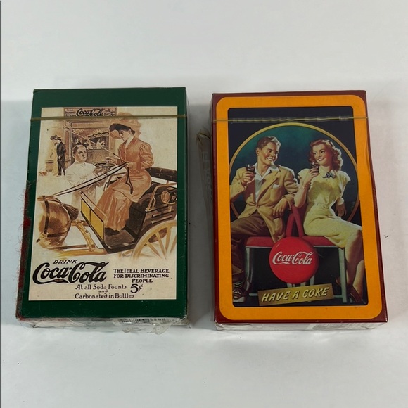 Coca Cola | Games | Coca Cola Playing Cards 2 Decks Sealed Vintage ...